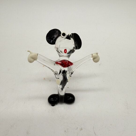 Disney | Art | Disney Blown Glass Art Mickey Mouse Figurine Antique ...